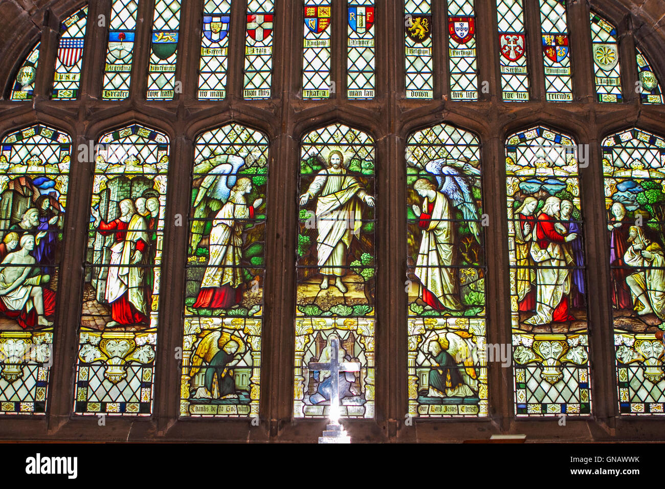 Musical instruments stained glass st hi-res stock photography and ...