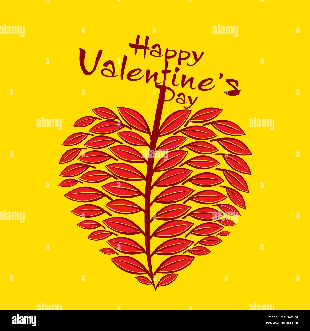Love leaf Stock Vector Images - Alamy