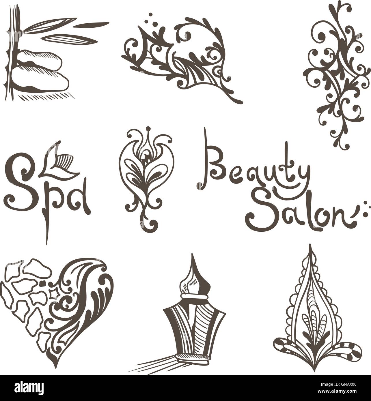 Oriental Spa Vector Logos Stock Vector Image & Art - Alamy