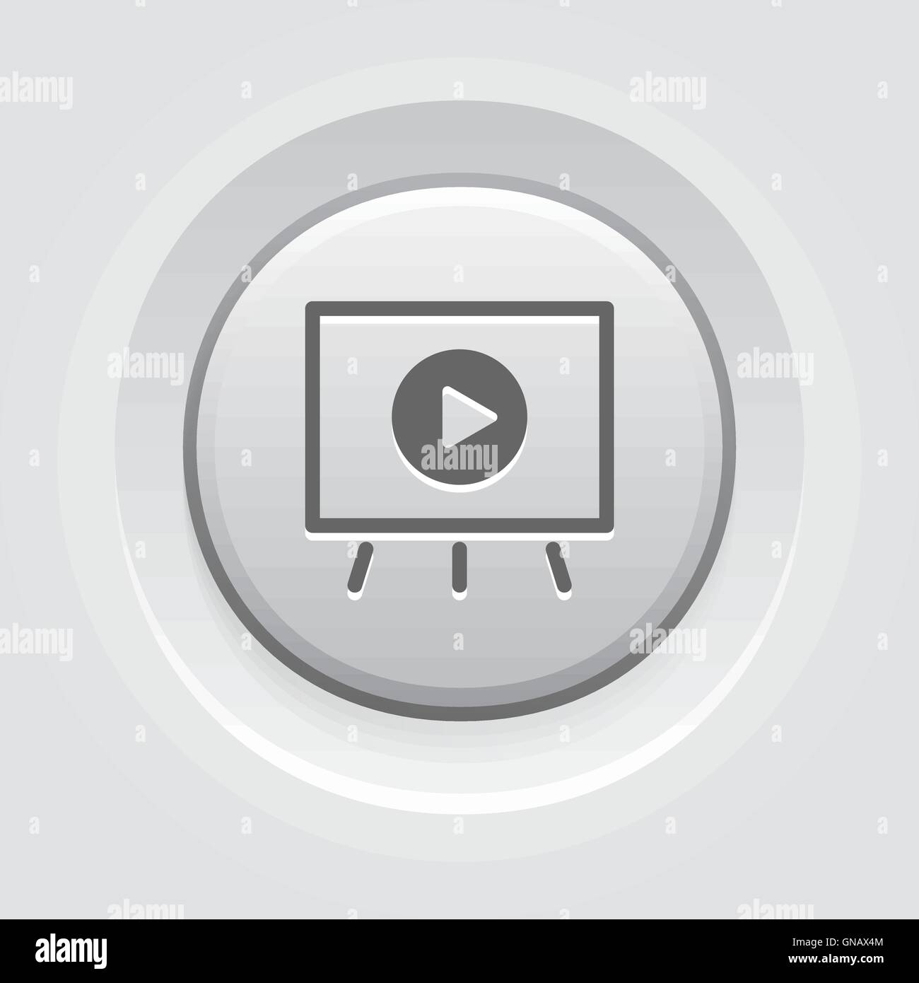 Video Presentation Icon. Business Concept Stock Vector Image & Art - Alamy