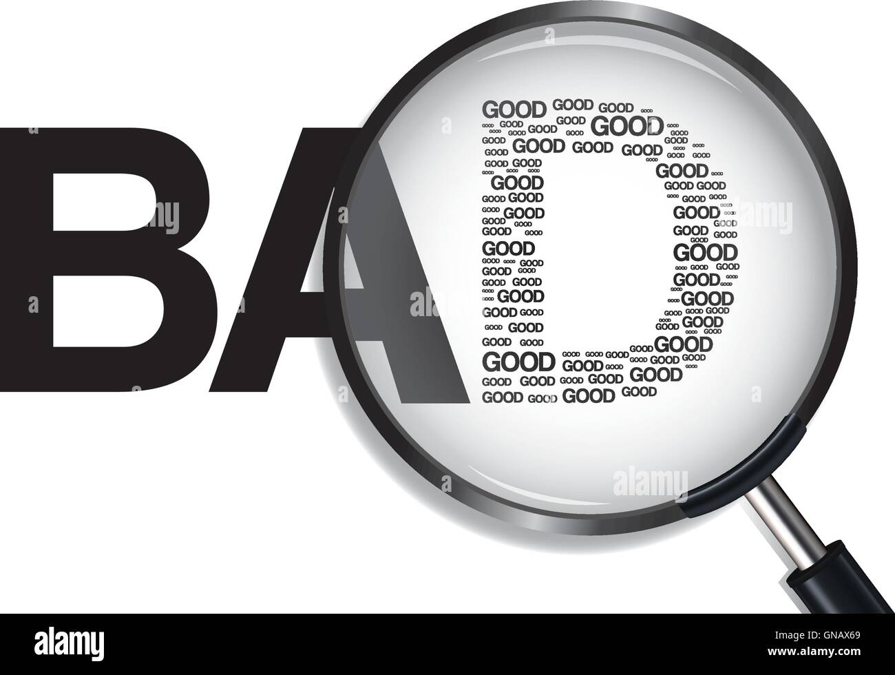 Bad good Stock Vector Images - Alamy