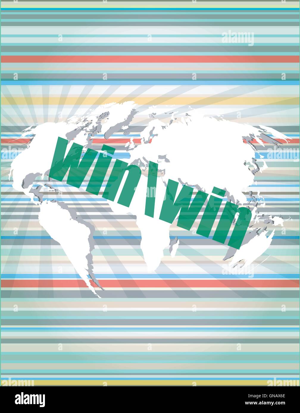 win word on digital touch screen interface vector quotation marks with ...