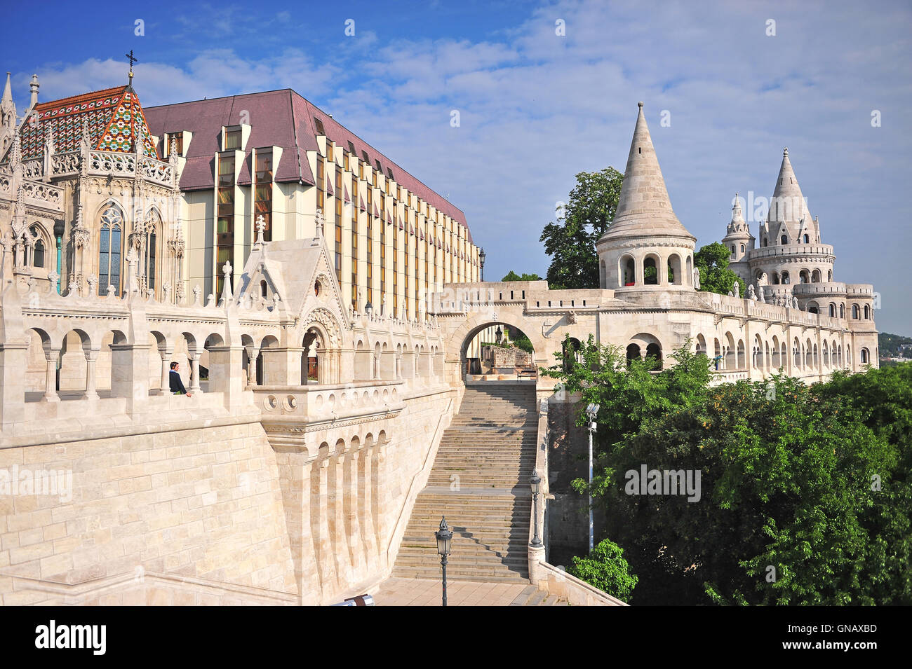Architectural landmarks of Buda town, Budapest, Hungary Stock Photo - Alamy