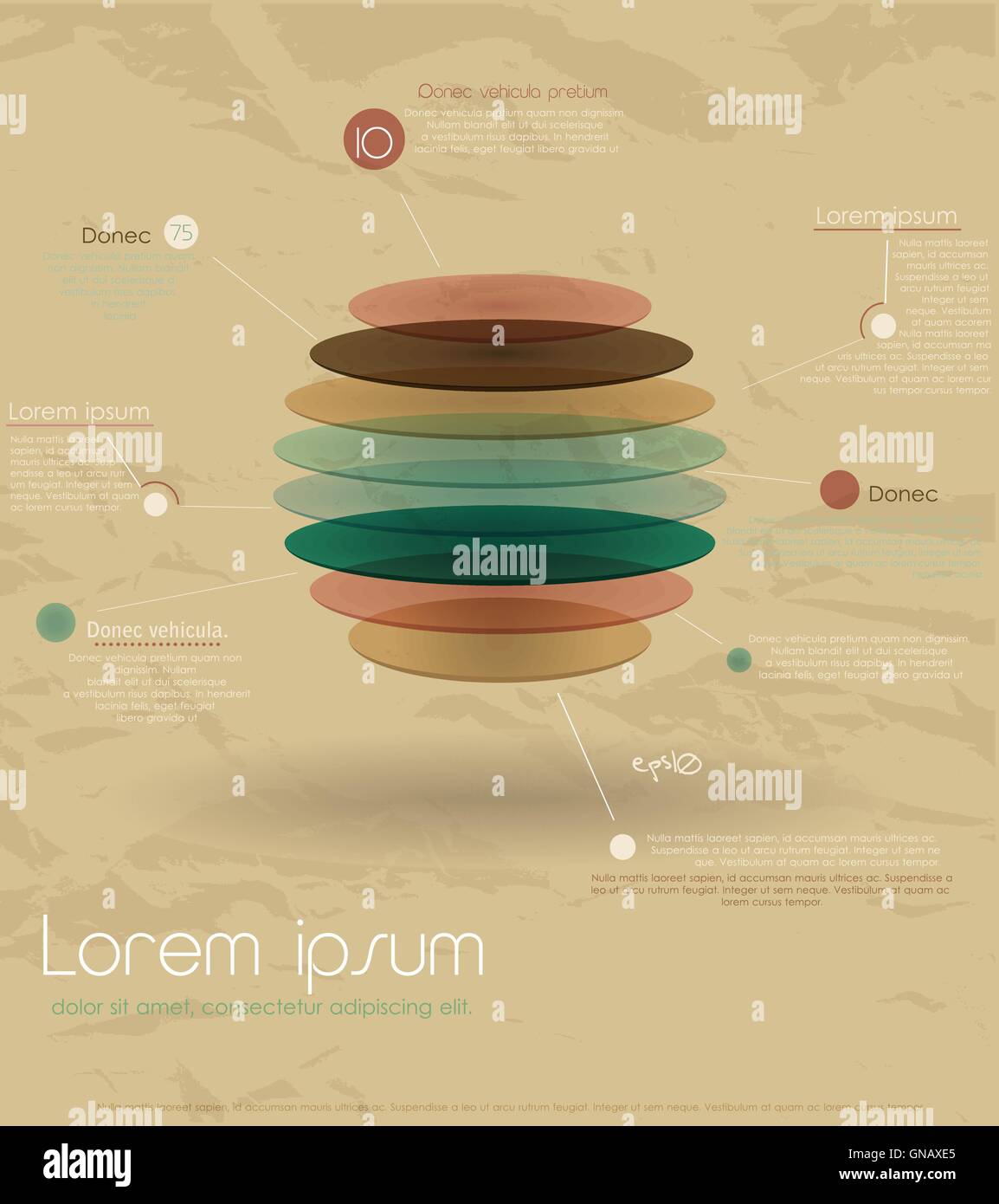 Vintage infographic hi-res stock photography and images - Alamy