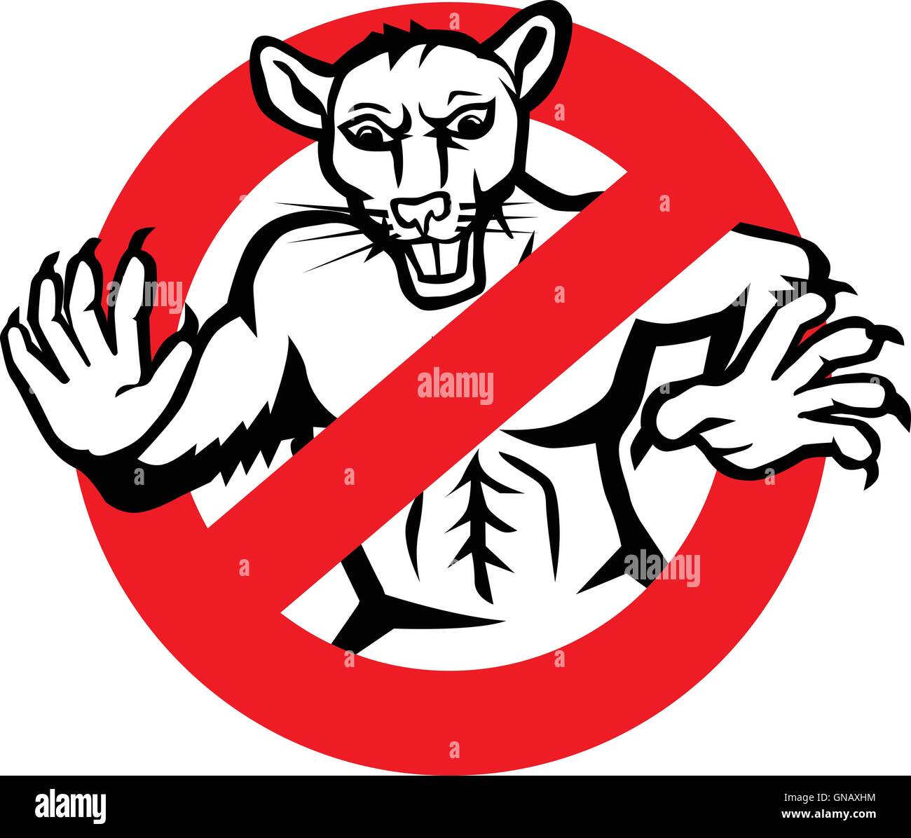 Rat Busted Stop Sign Retro Stock Vector Image & Art - Alamy