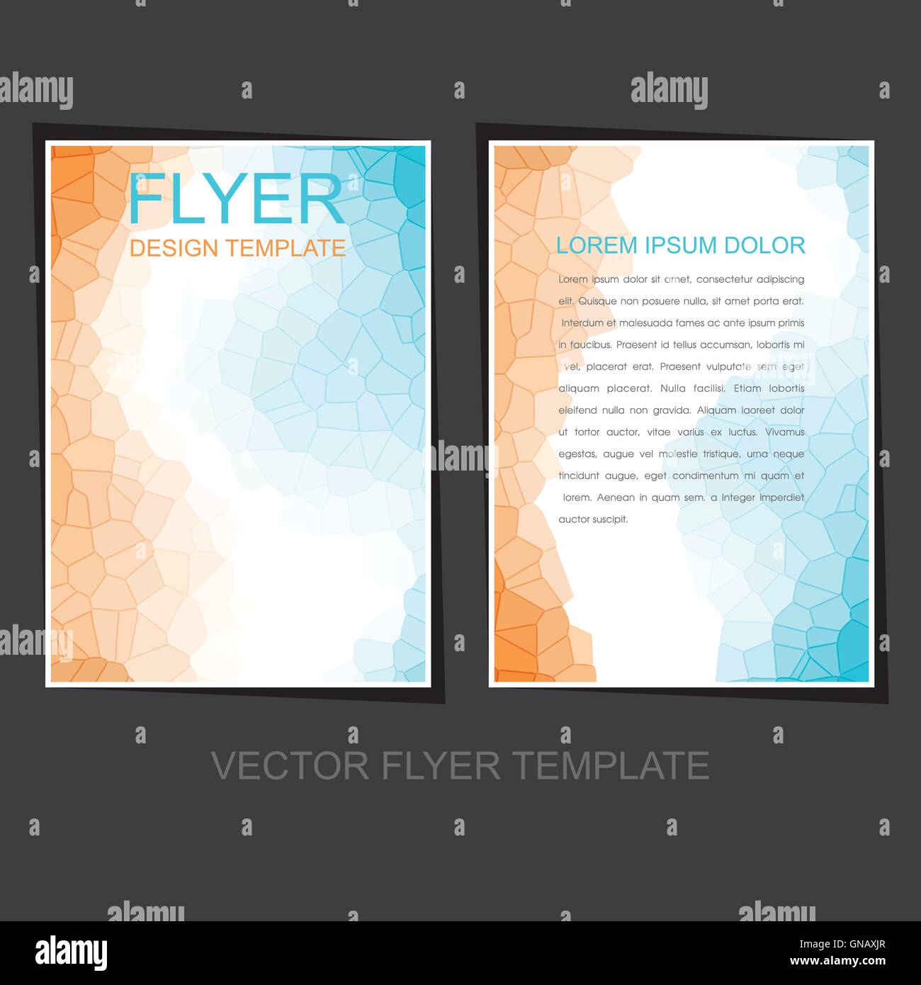 creative crystal flyer design Stock Vector Image & Art - Alamy