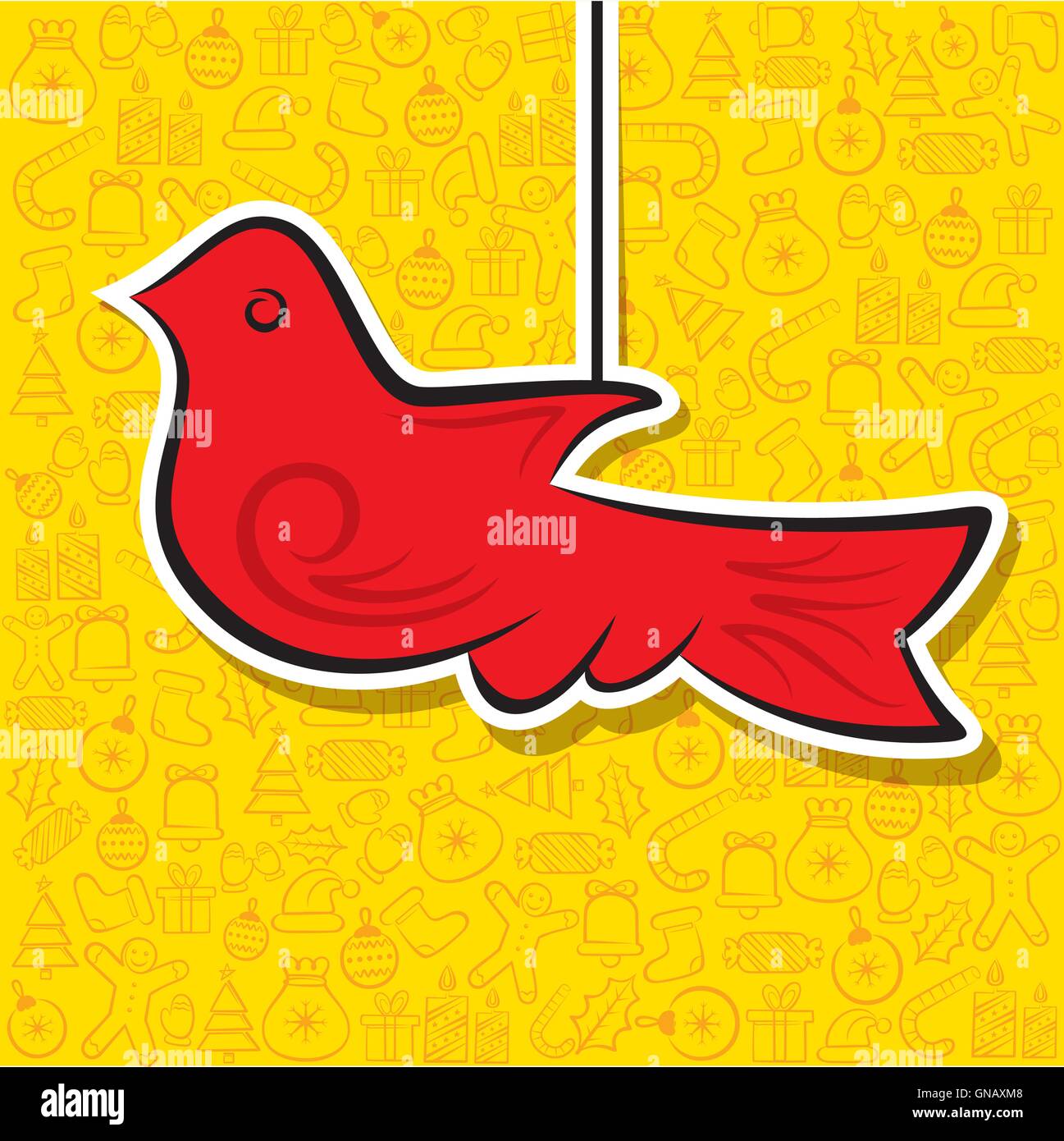 Red bird label hi-res stock photography and images - Alamy