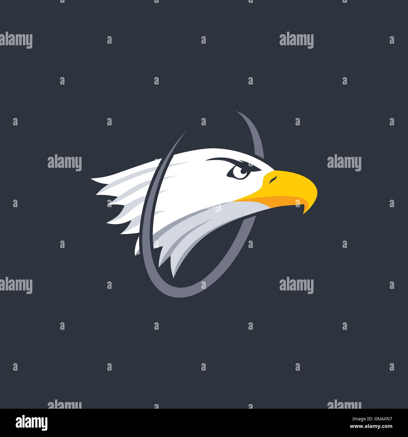 Bold eagle logo hi-res stock photography and images - Alamy