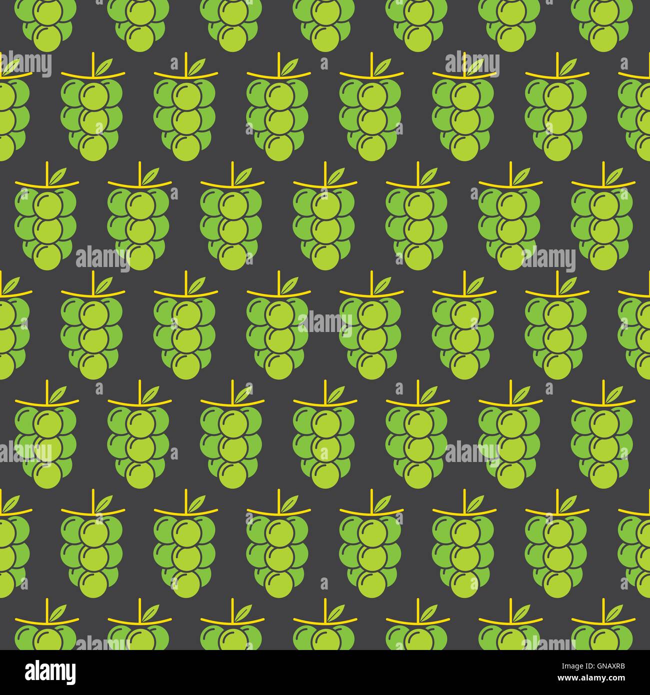green grapes bunch pattern design for wrapping gift vector Stock Vector ...