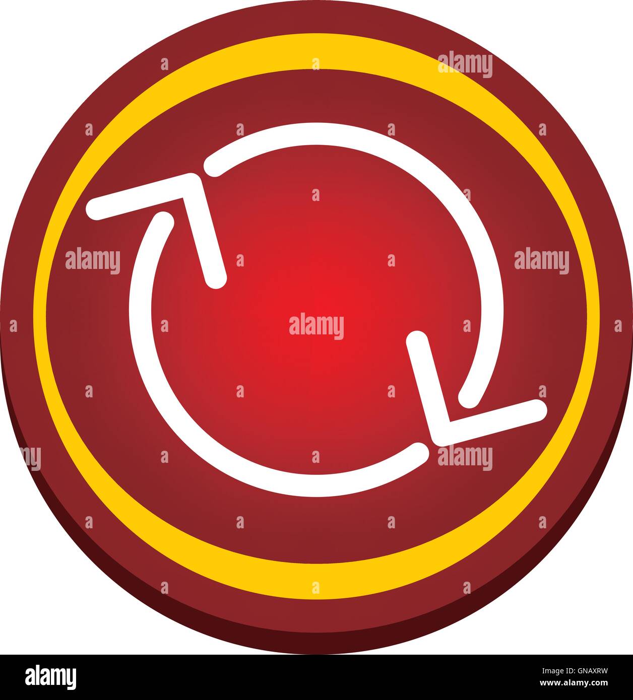 red glossy refresh button Stock Vector Image & Art - Alamy