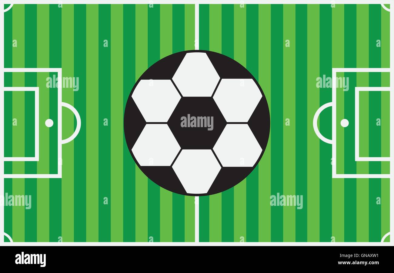 Soccer green and ball.Vector Stock Vector Image & Art - Alamy