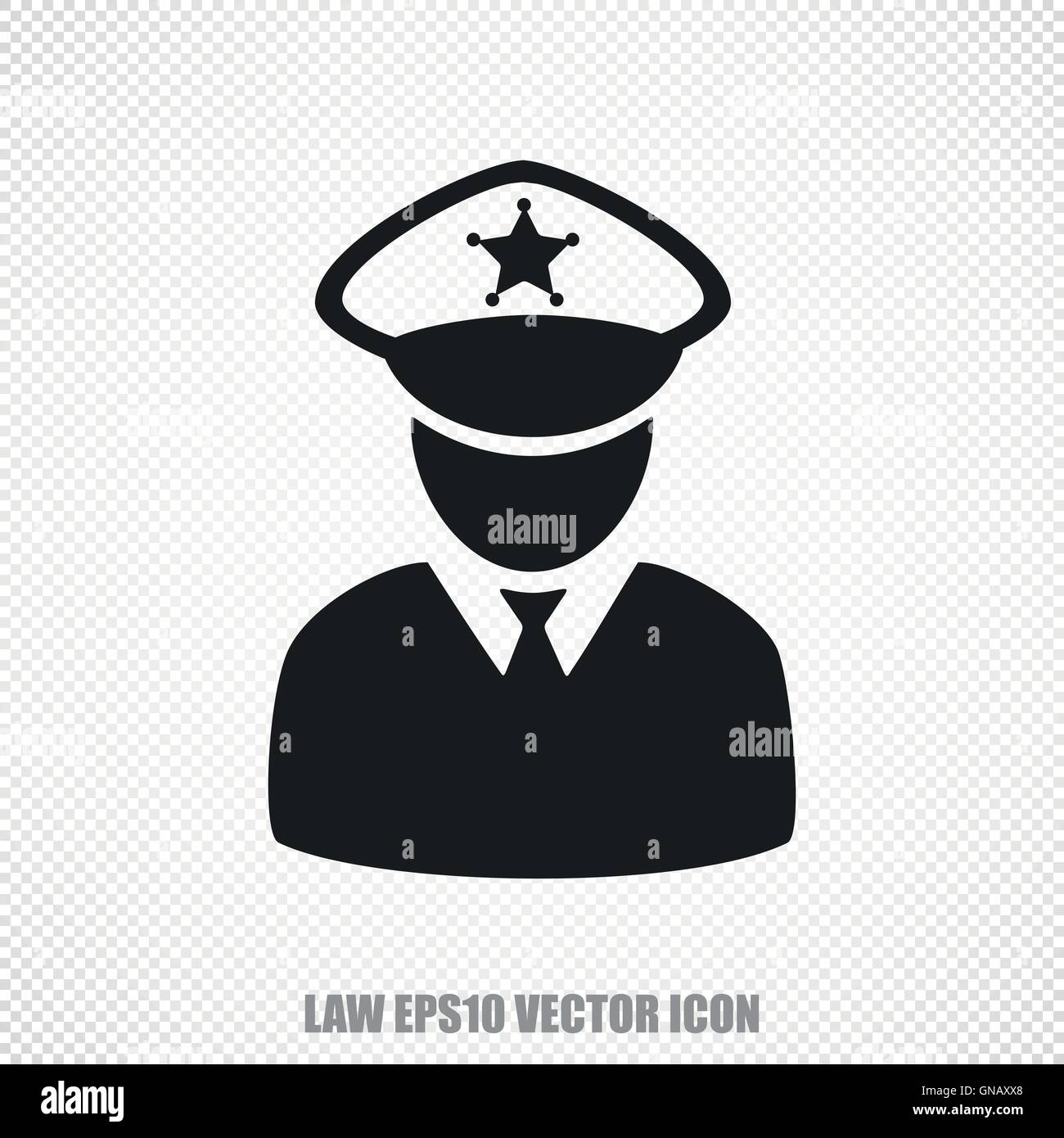 Law vector Police icon. Modern flat design Stock Vector Image & Art - Alamy