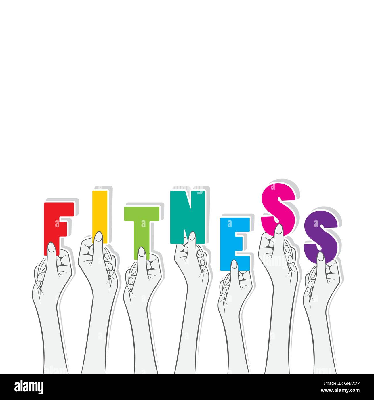 Aerobics text Stock Vector Images - Alamy