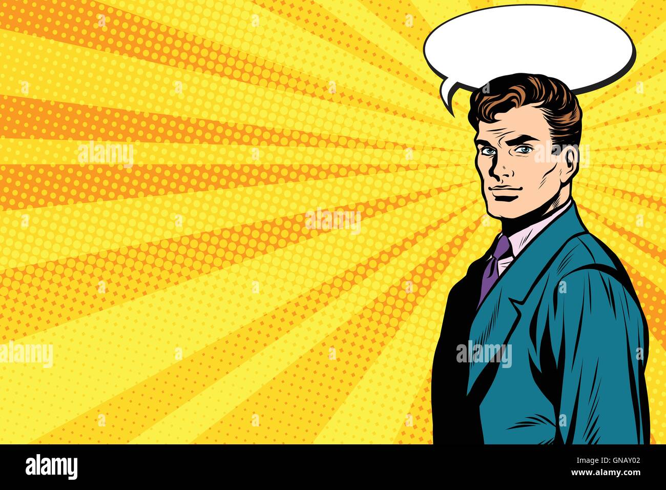 Man speaking cartoon hi-res stock photography and images - Alamy