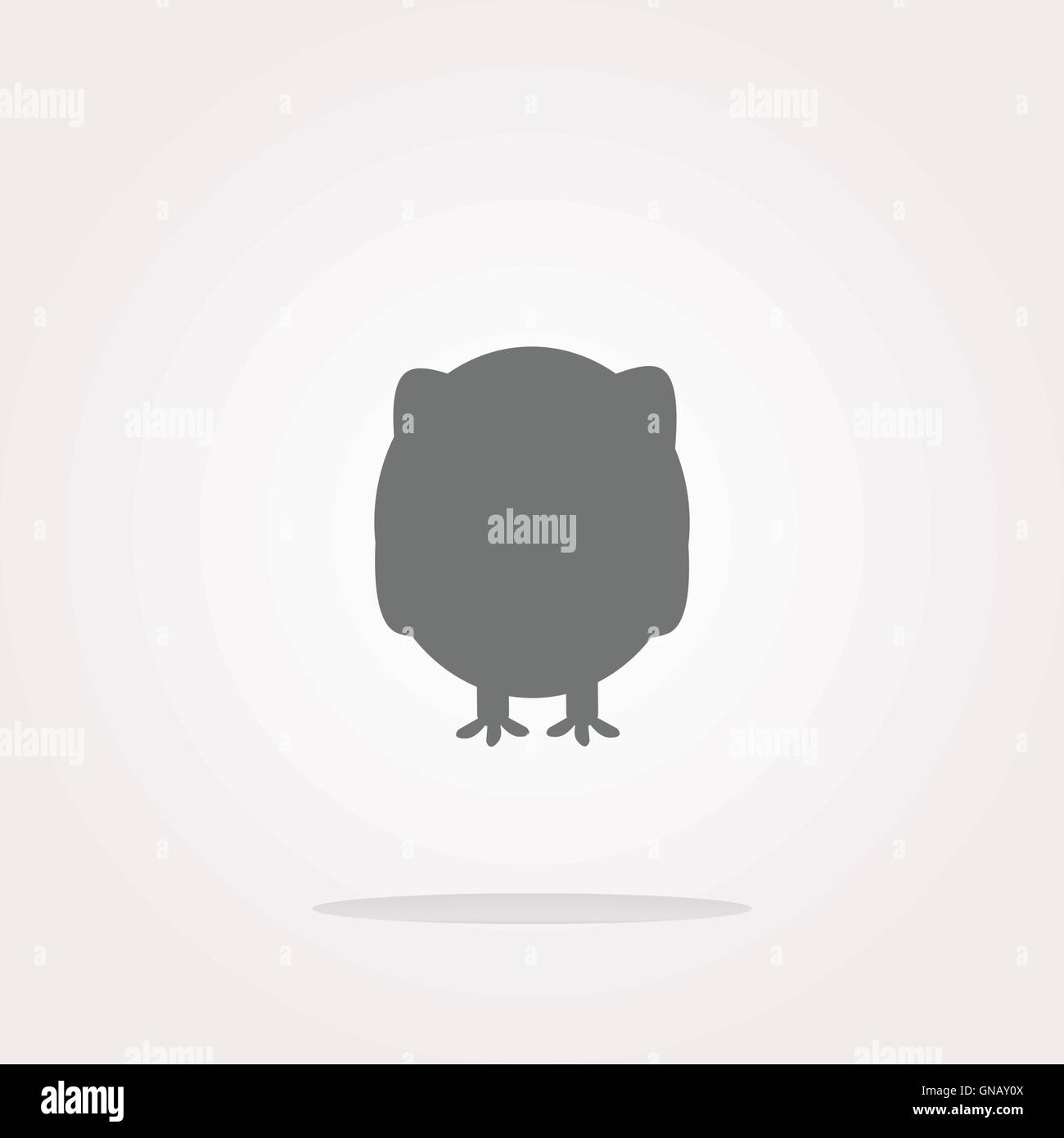 vector Owl on icon button isolated. Web Icon Art. Graphic Icon Drawing ...