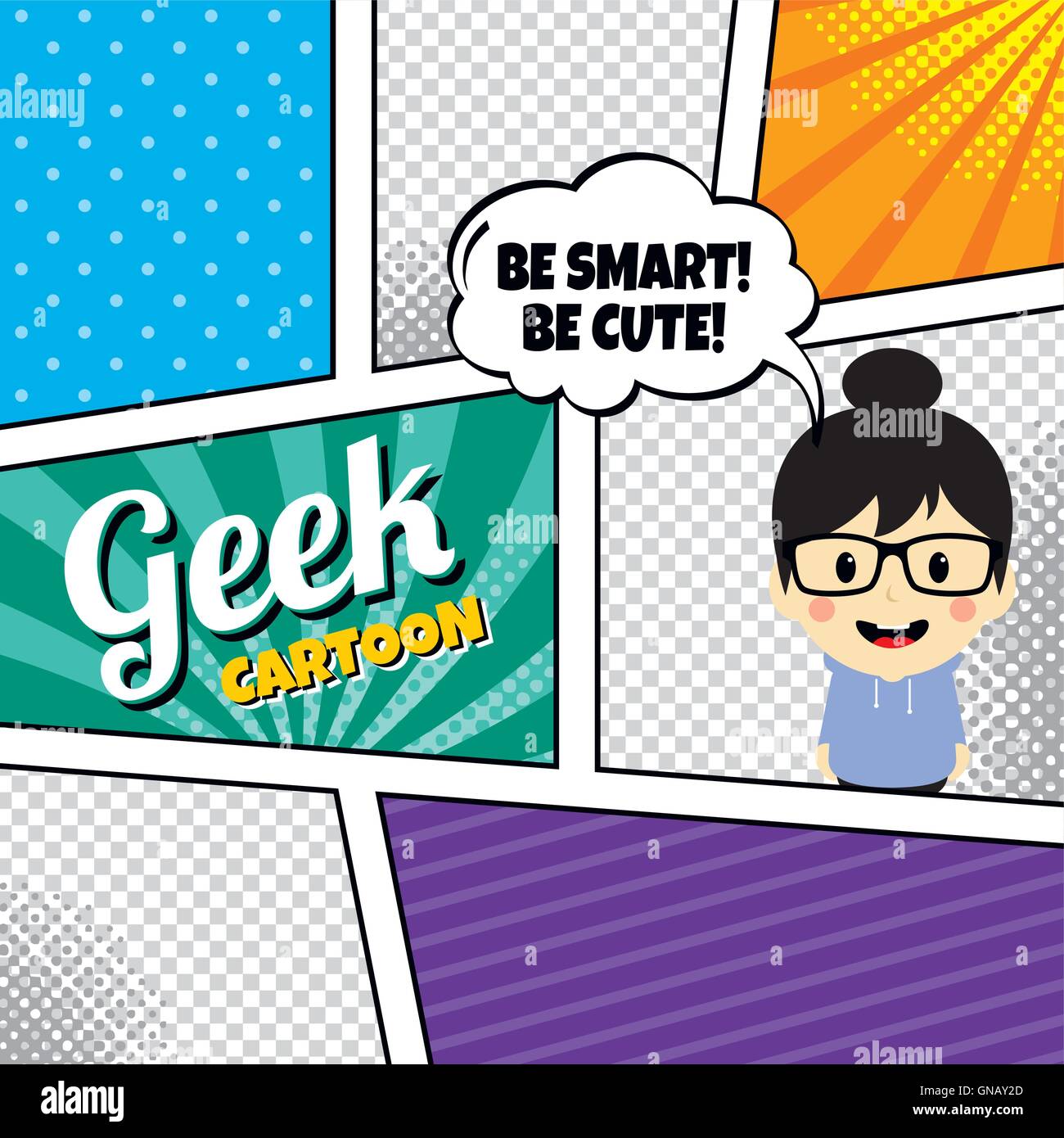 cartoon theme comic template Stock Vector Image & Art - Alamy