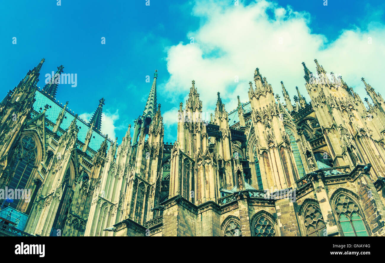 Cologne Cathedral. World Heritage - a Roman Catholic Gothic cathedral ...