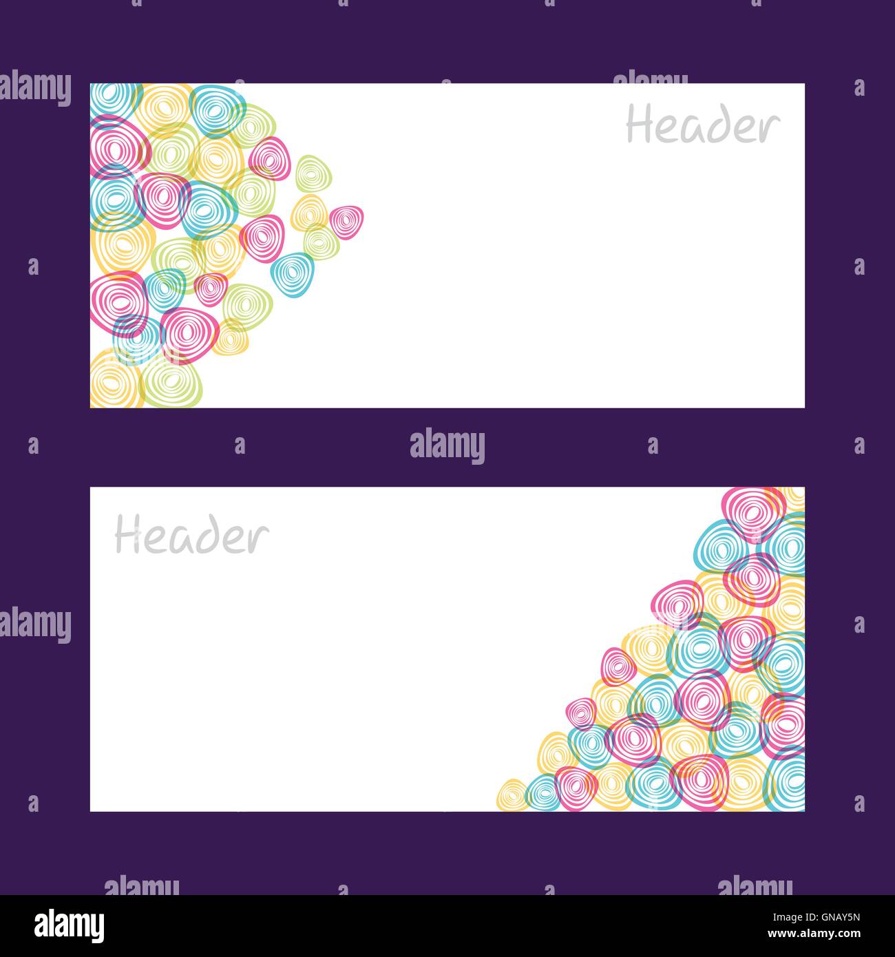abstract shape web header design Stock Vector Image & Art - Alamy