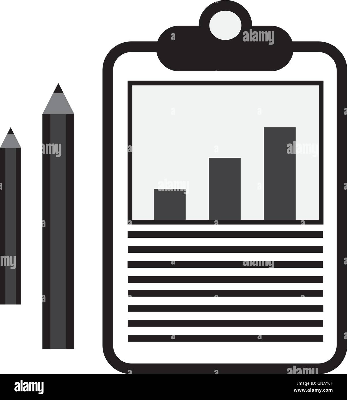 Report board with trend up Stock Vector Image & Art - Alamy