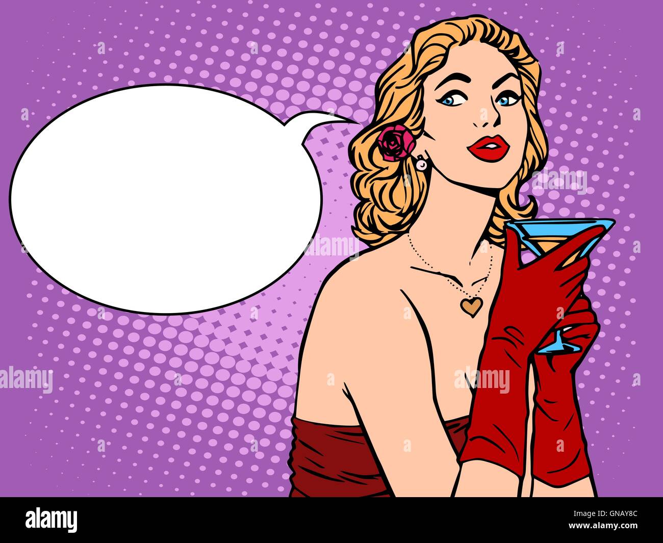 Woman in a red Stock Vector Images - Alamy