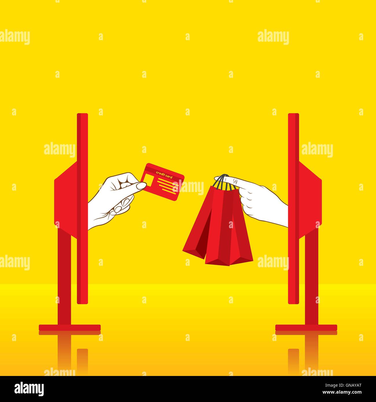 Online payment concept laptop Stock Vector Images - Alamy