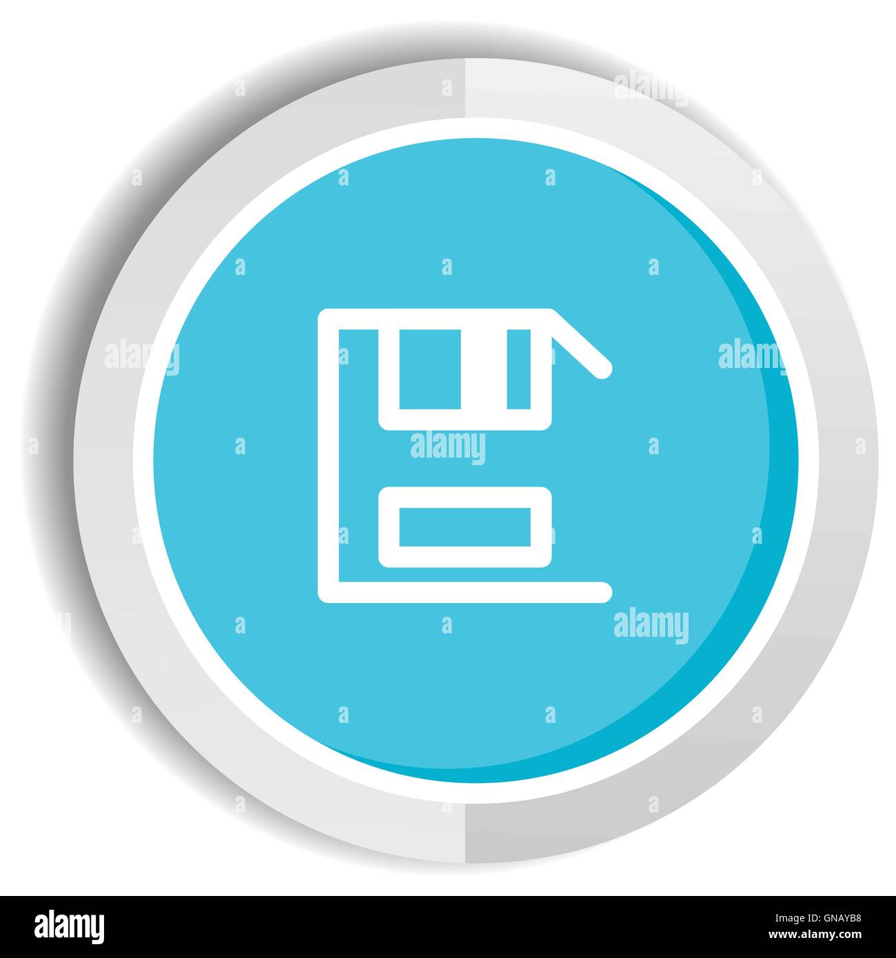save icon button Stock Vector Image & Art - Alamy