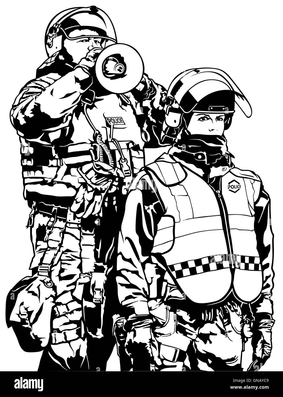 Armed police guards Stock Vector Images - Alamy