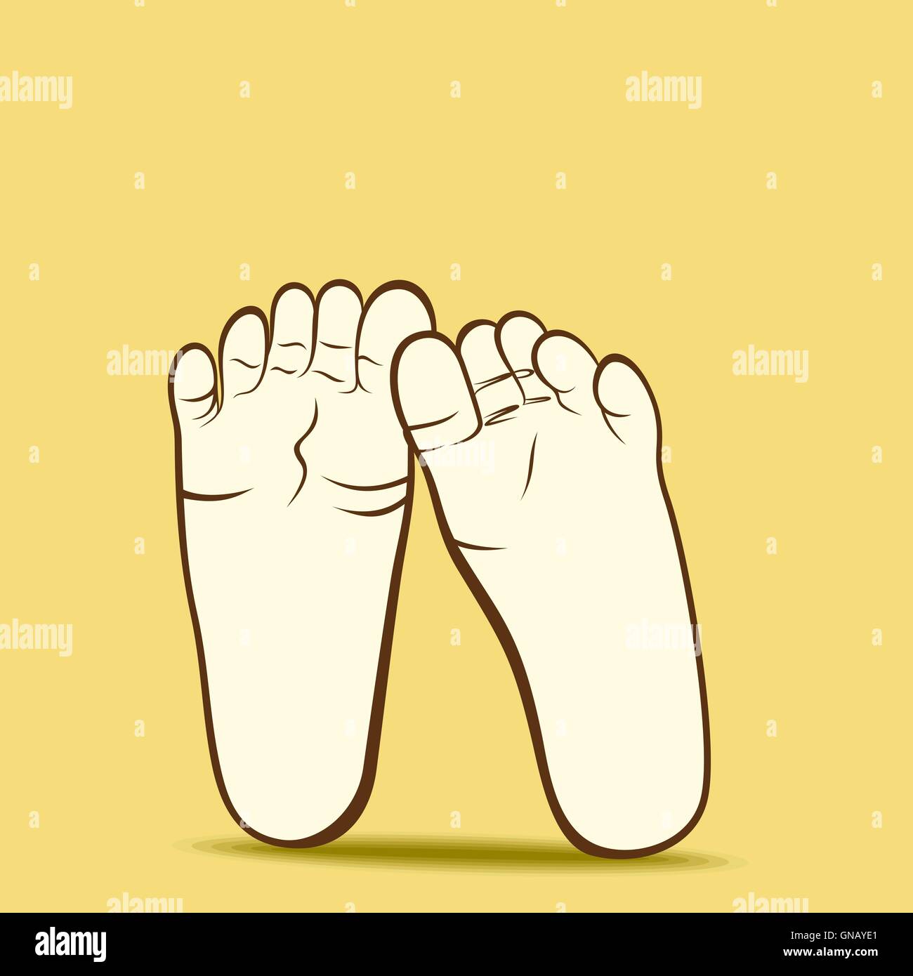 Child feet Stock Vector Images - Alamy