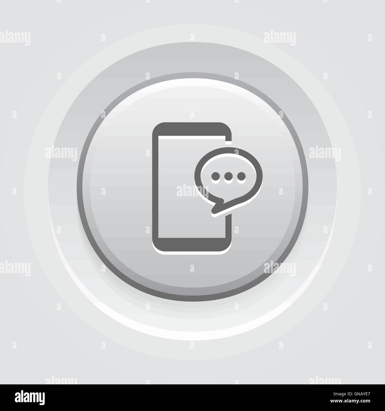 Phone Message. Button Design Stock Vector Image & Art - Alamy