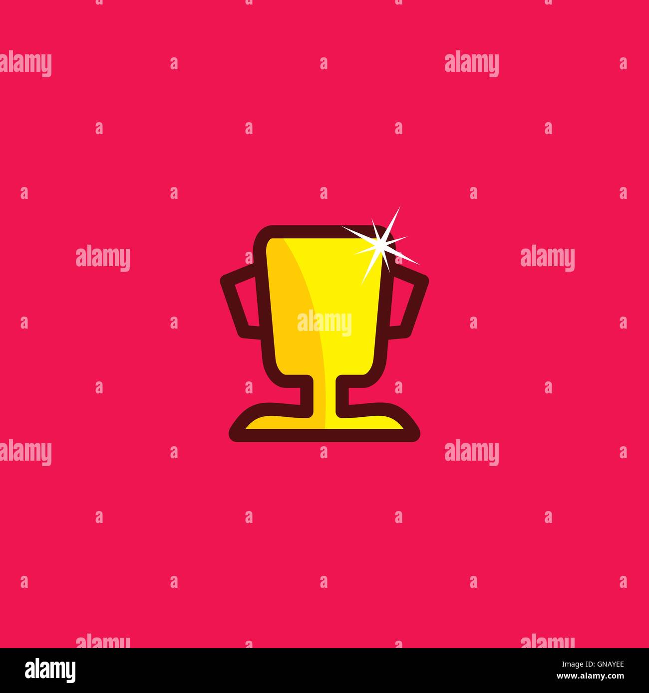 trophy cartoon icon button Stock Vector Image & Art - Alamy