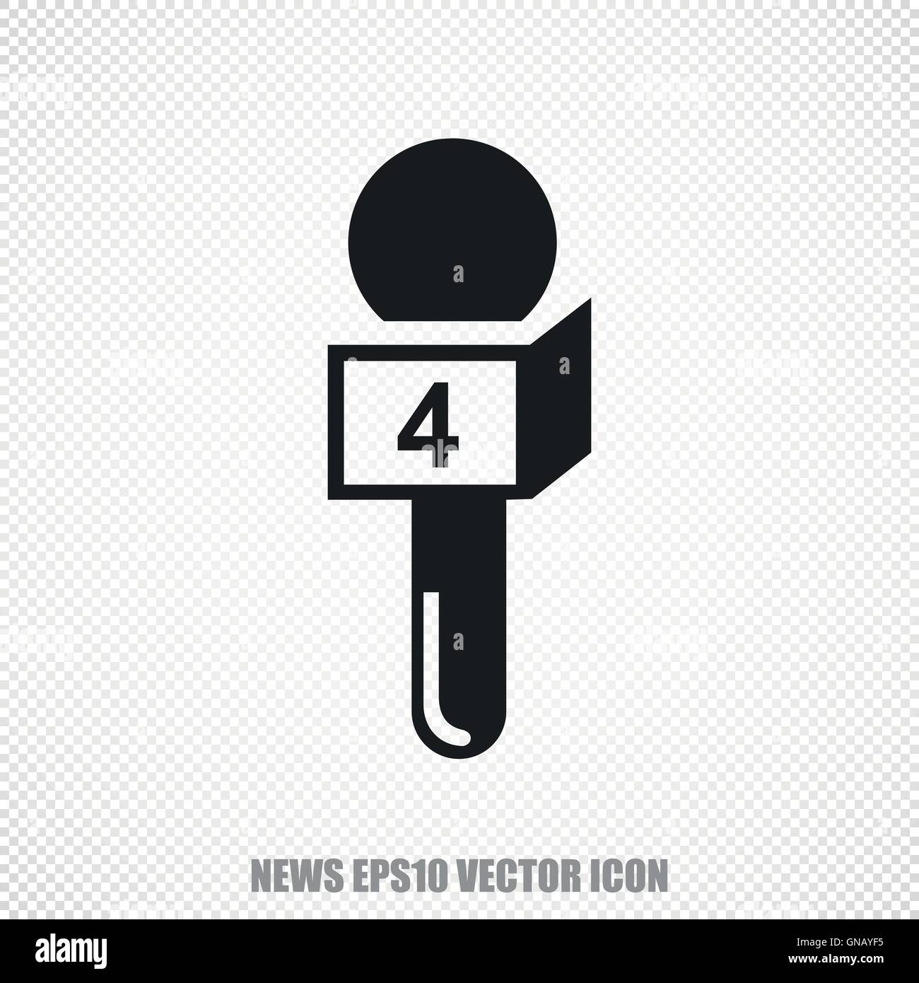 News concept microphone icons Stock Vector Images - Alamy