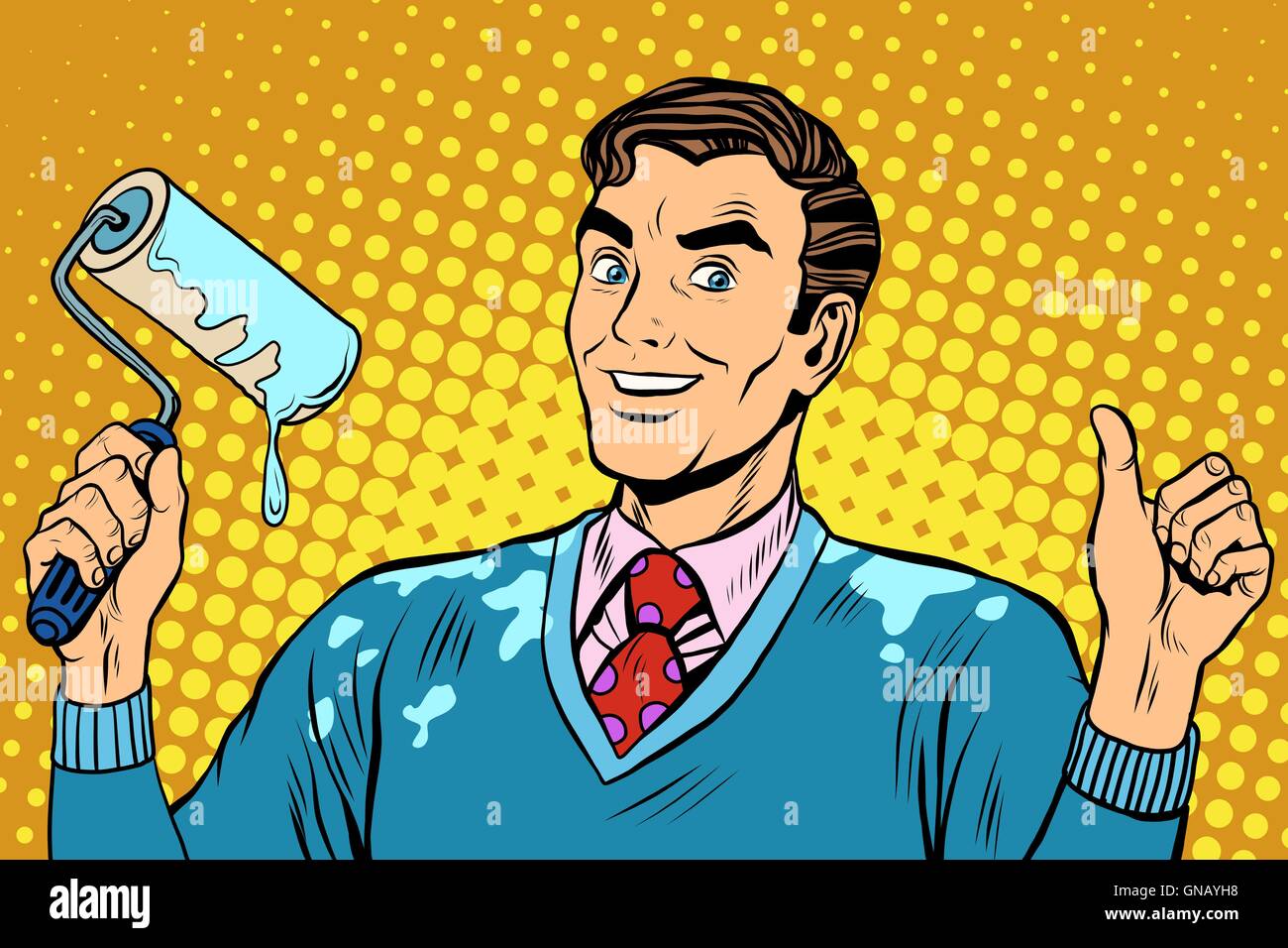 Man repair paint Stock Vector Image & Art - Alamy