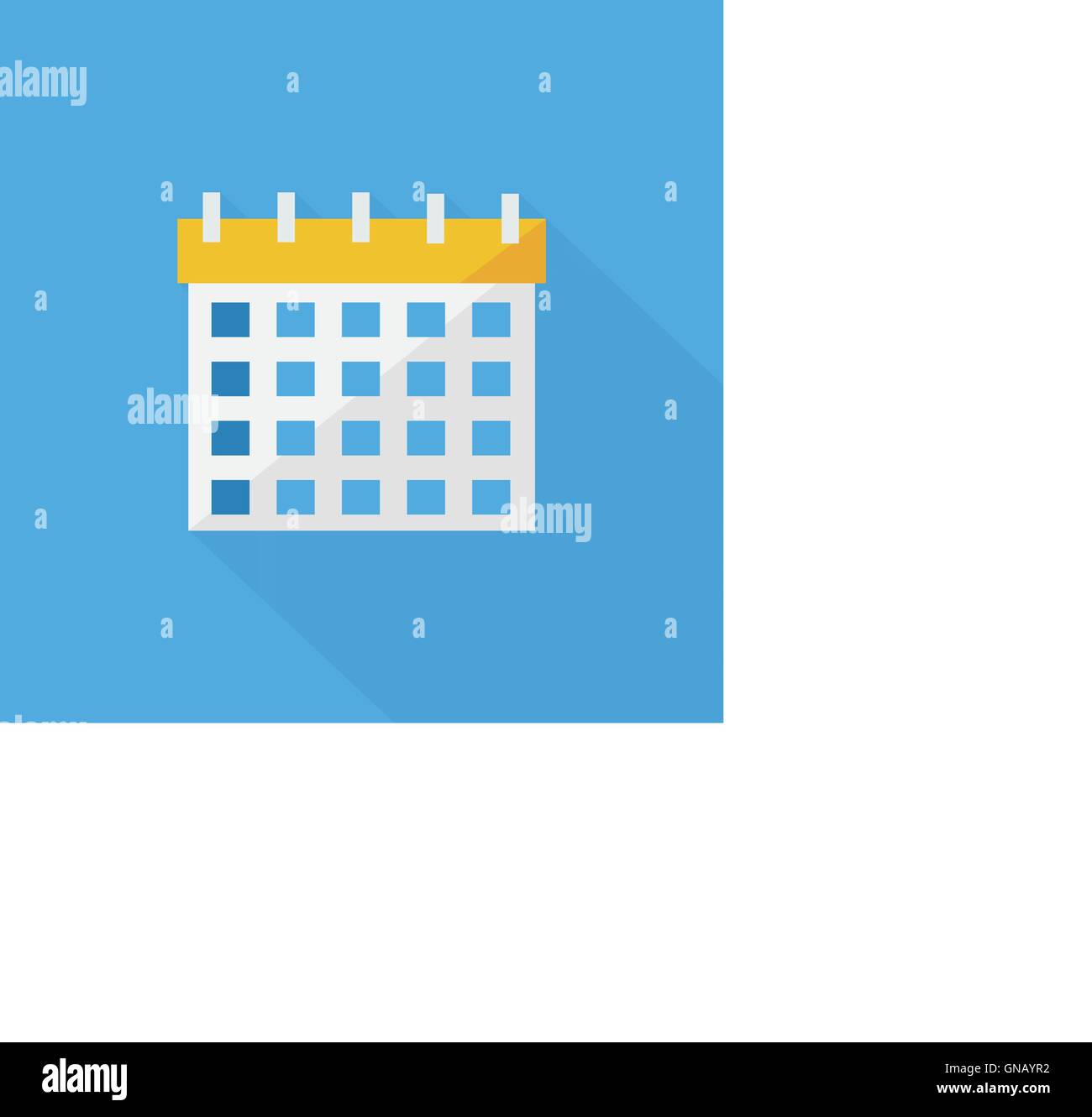 Calendar icon , Flat design style, vector illustration. long sha Stock ...