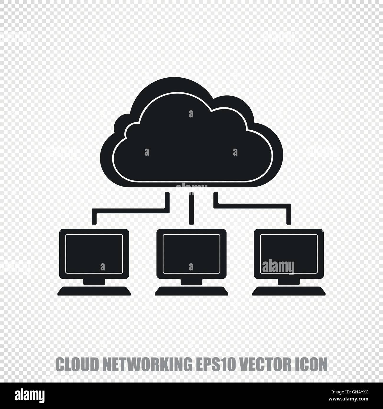 Cloud Computing Vector Cloud Network Icon Modern Flat Design Stock Vector Image And Art Alamy