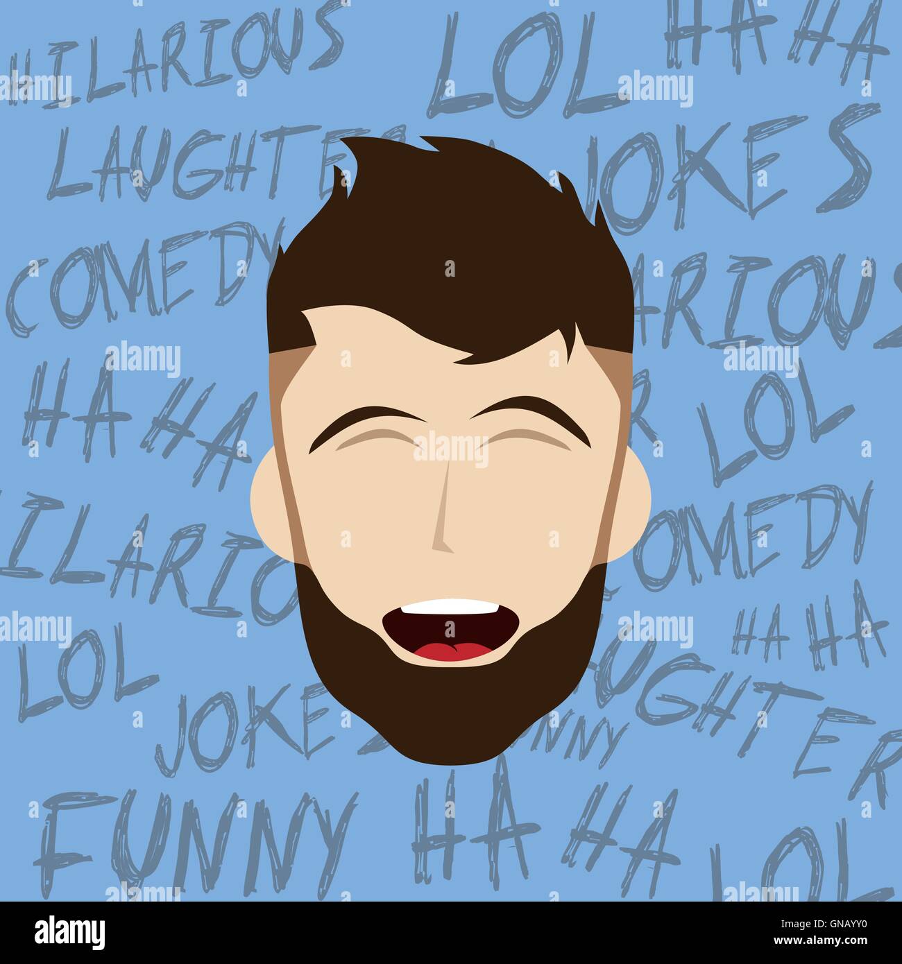 funny laughing guy Stock Vector Image & Art - Alamy