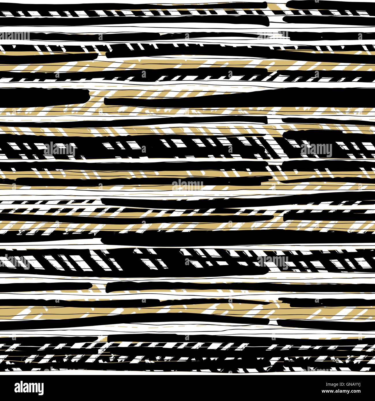 Abstract hand drawn native pattern. Seamless hand-drawn lines ve Stock ...