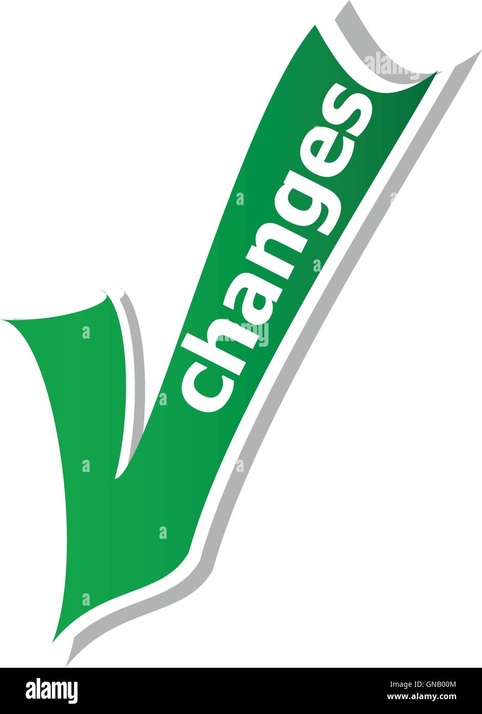 change word on green check mark symbol and icon for approved design ...