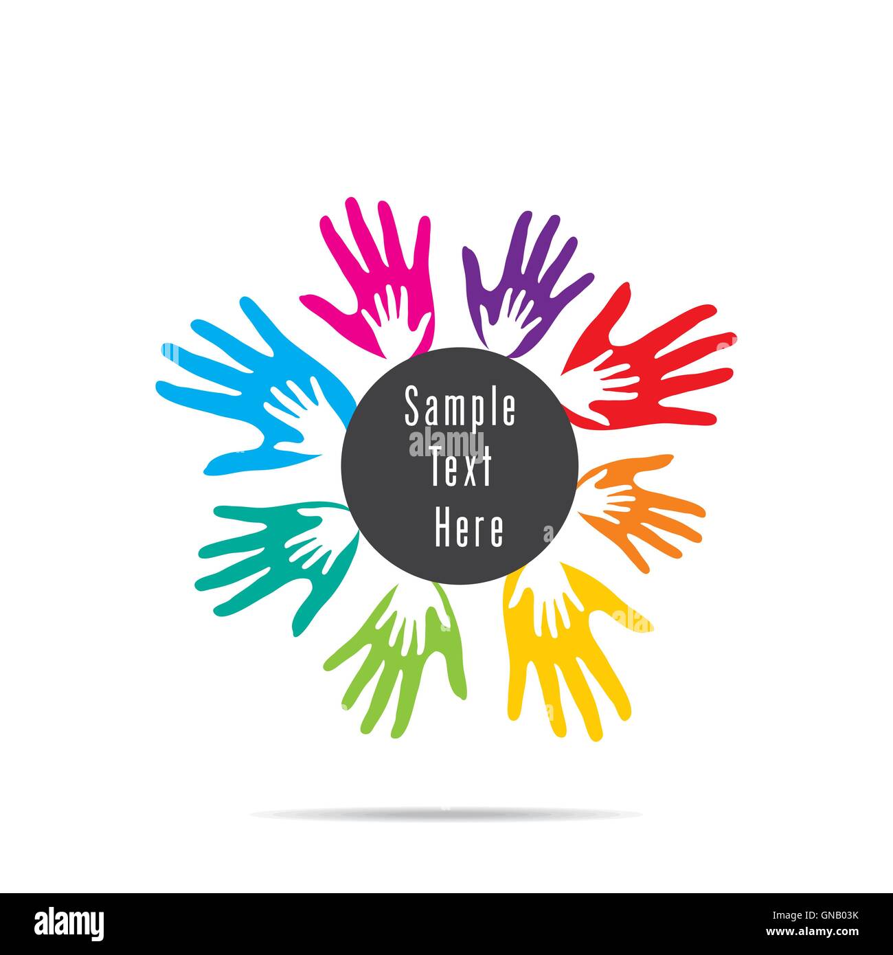 people support cause, teamwork concept, community for help poor child ...