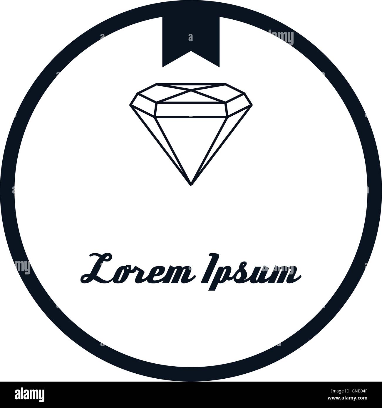 diamond badge theme Stock Vector Image & Art - Alamy