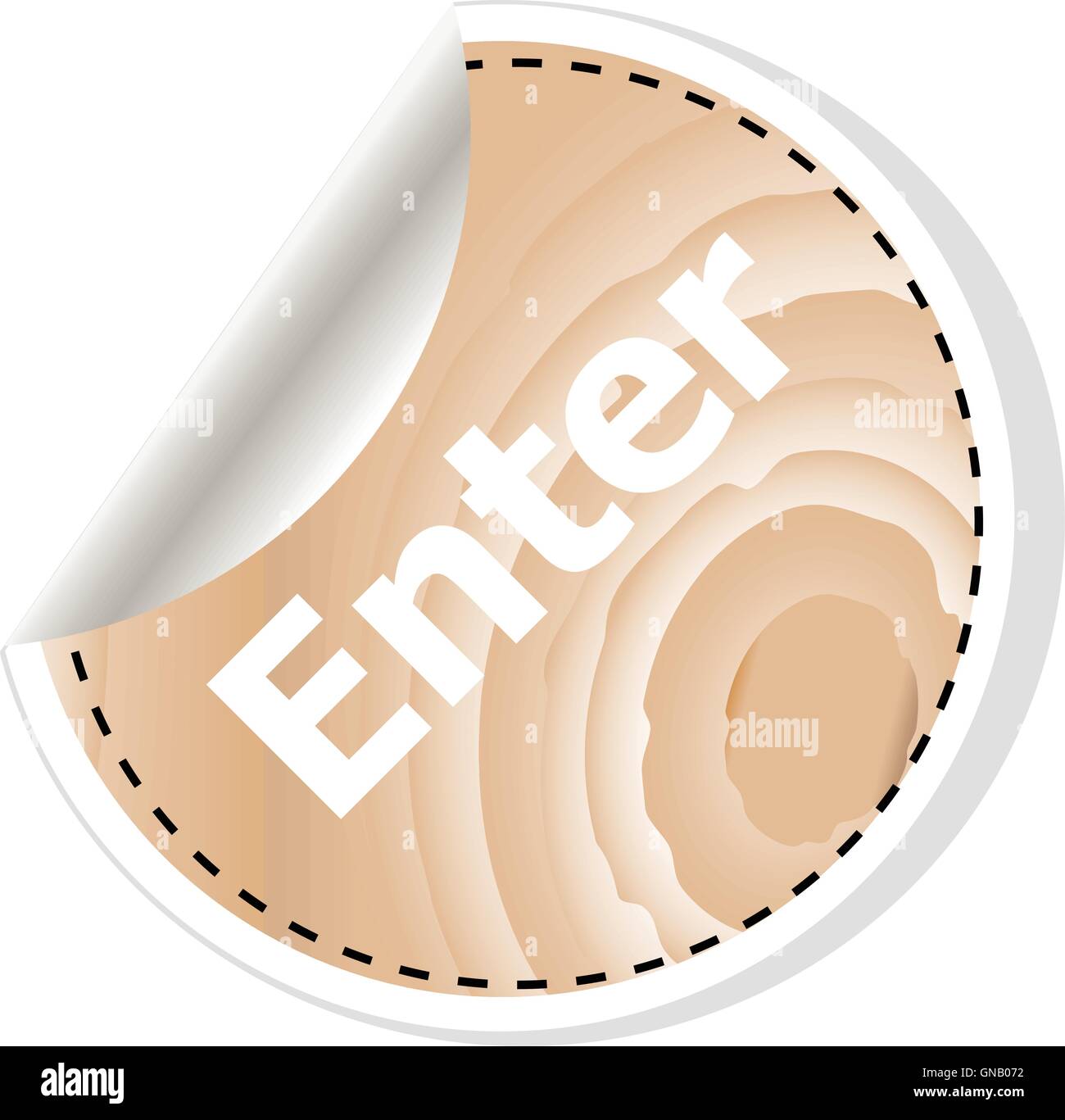 enter word on vector business wooden app icon isolated on white ...