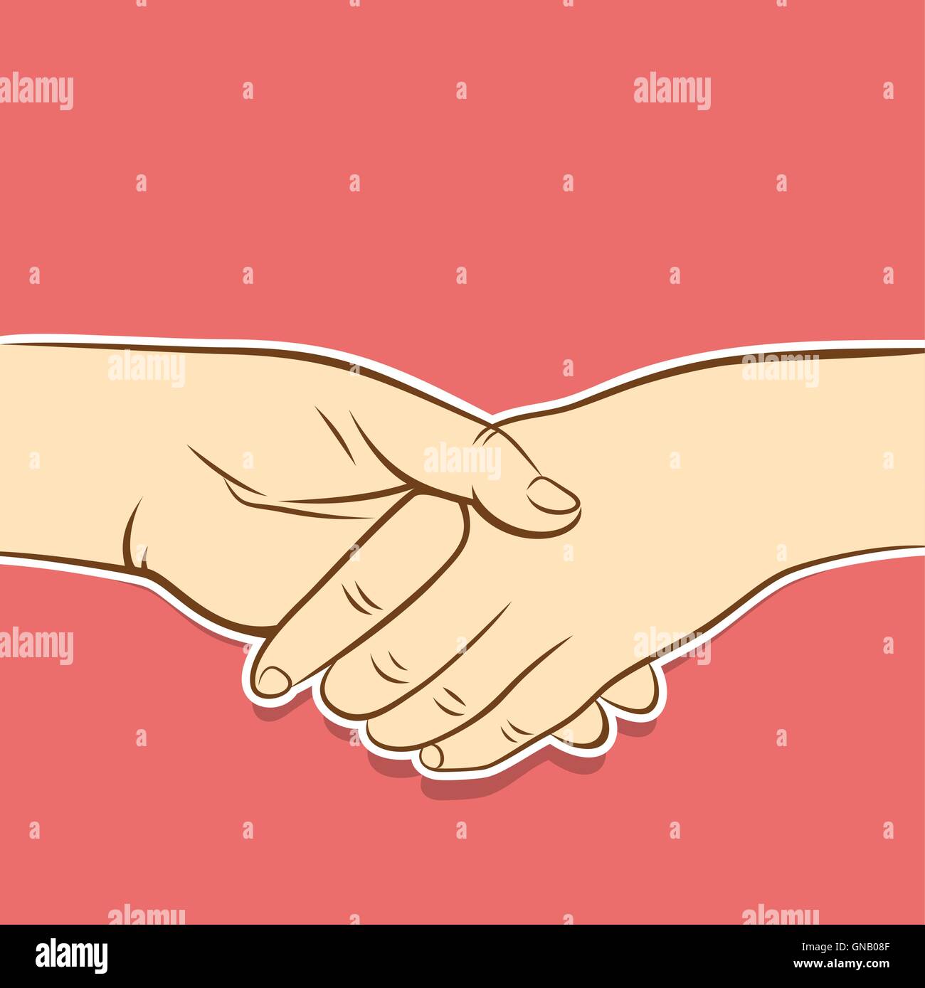 handshake symbol or meeting concept design vector Stock Vector Image ...