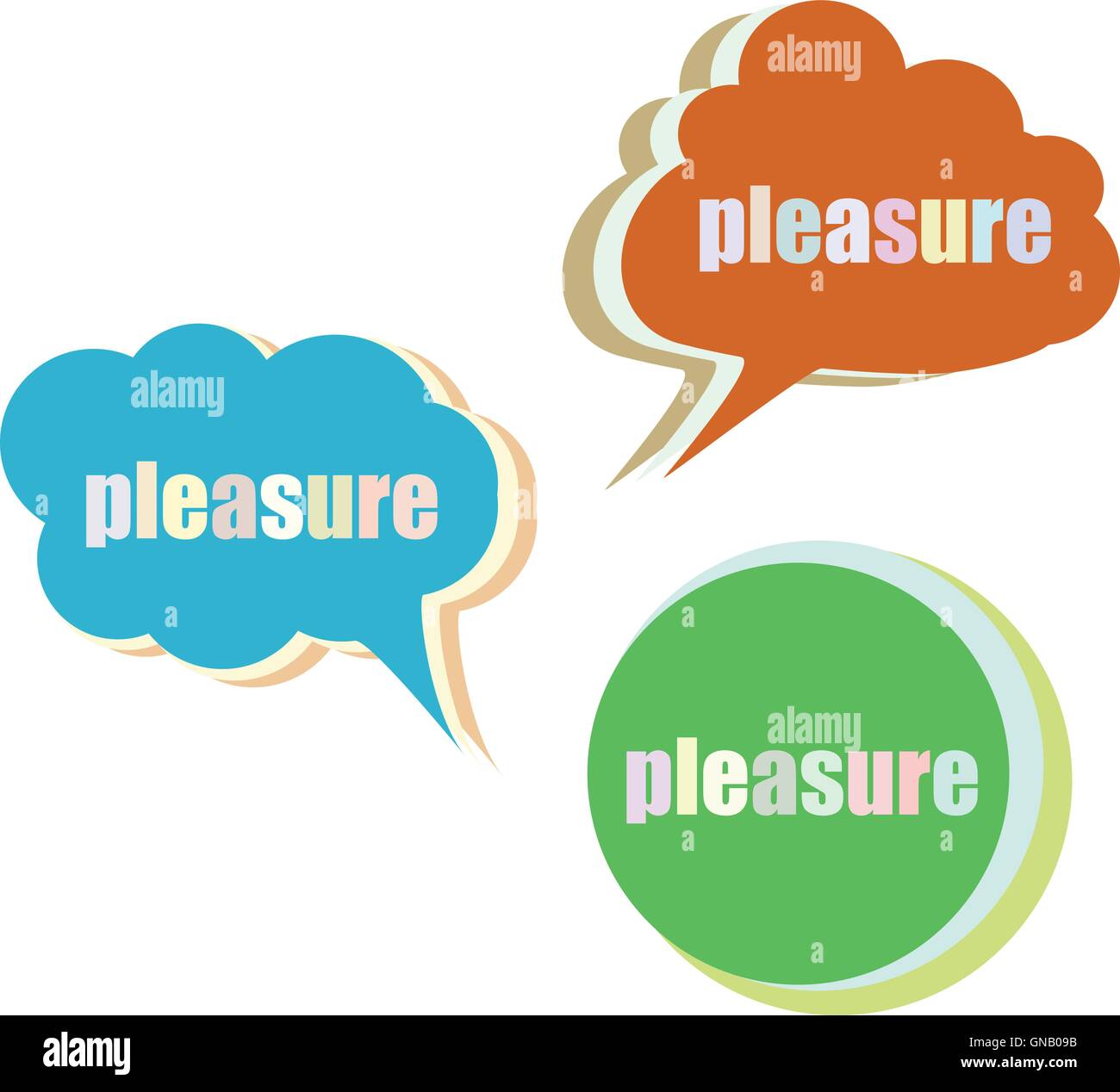 pleasure. Set of stickers, labels, tags. Template for infographics ...