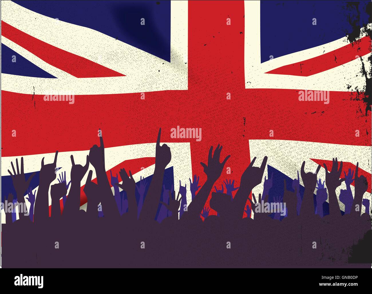 England State Flag with Audience Stock Vector Image & Art - Alamy