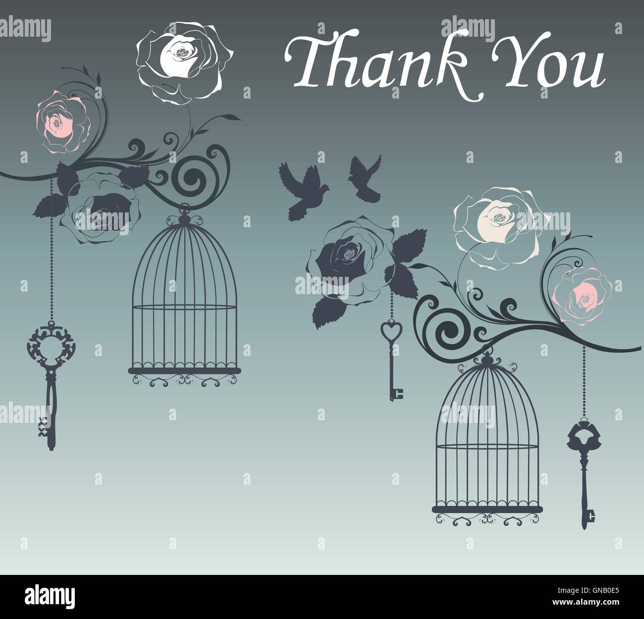 Thank You Card Stock Vector Image & Art - Alamy