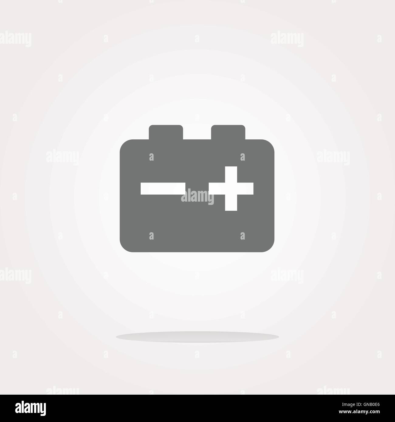 vector battery round web glossy icon button Stock Vector Image & Art ...