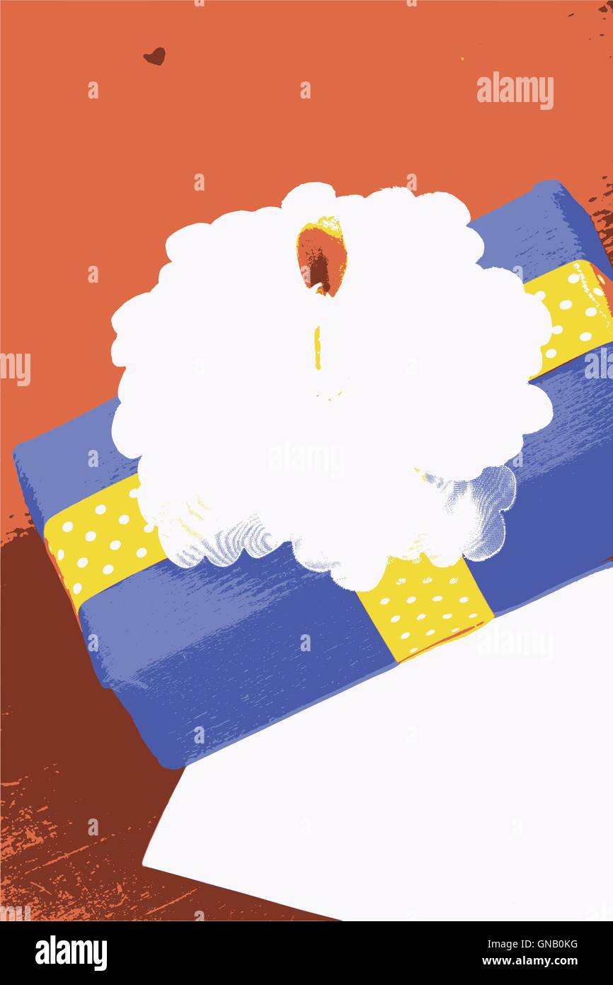 Watercolor christmas gift box Stock Vector Images - Alamy