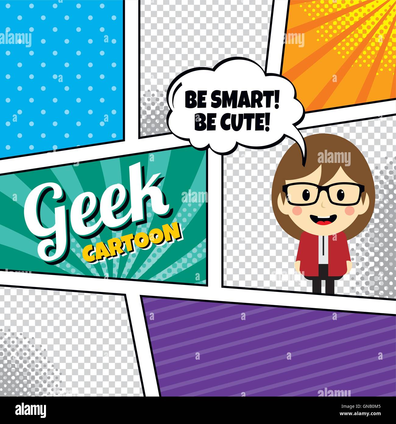 cartoon theme comic template Stock Vector Image & Art - Alamy