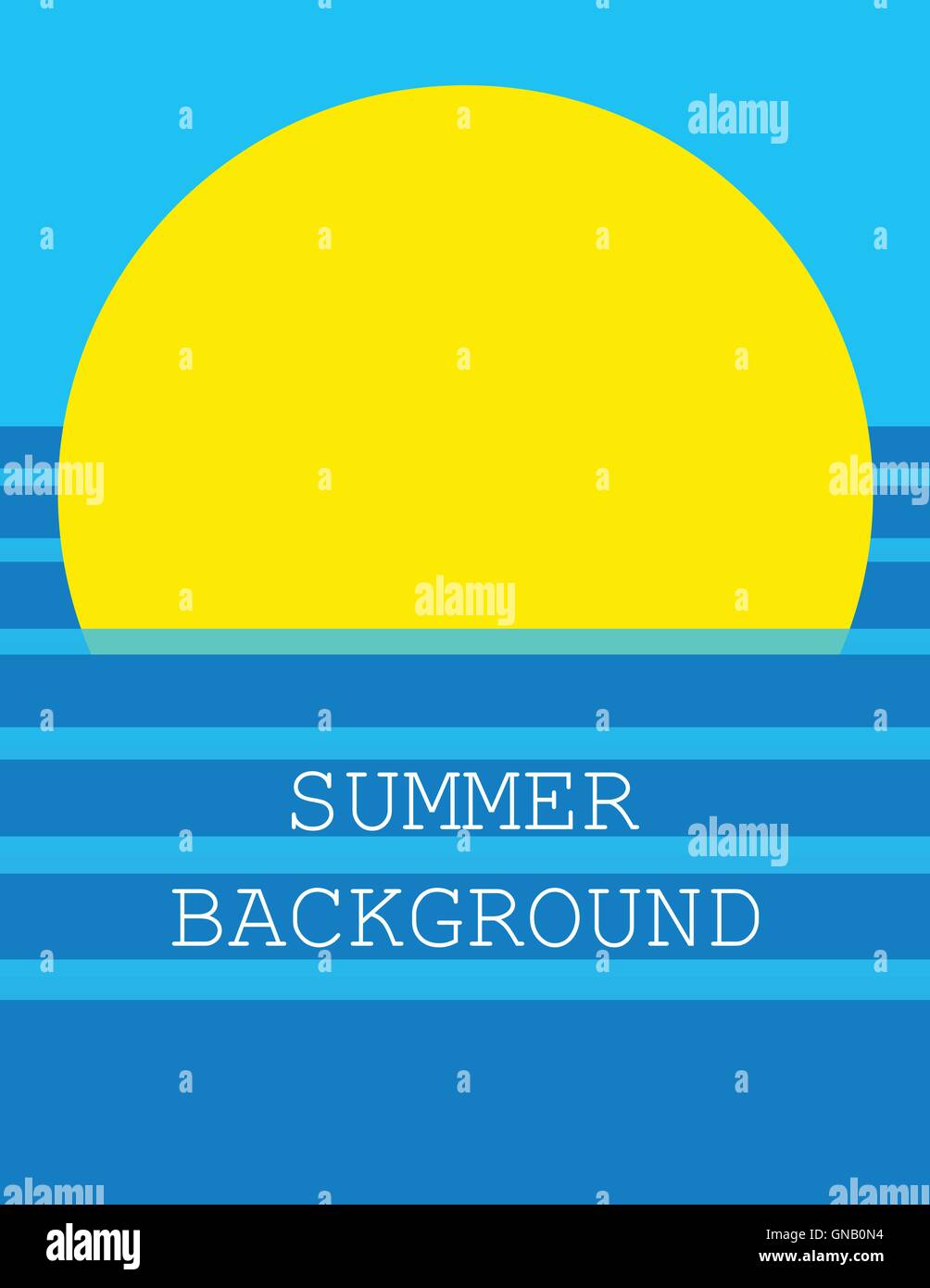 summer background. vector Stock Vector Image & Art - Alamy