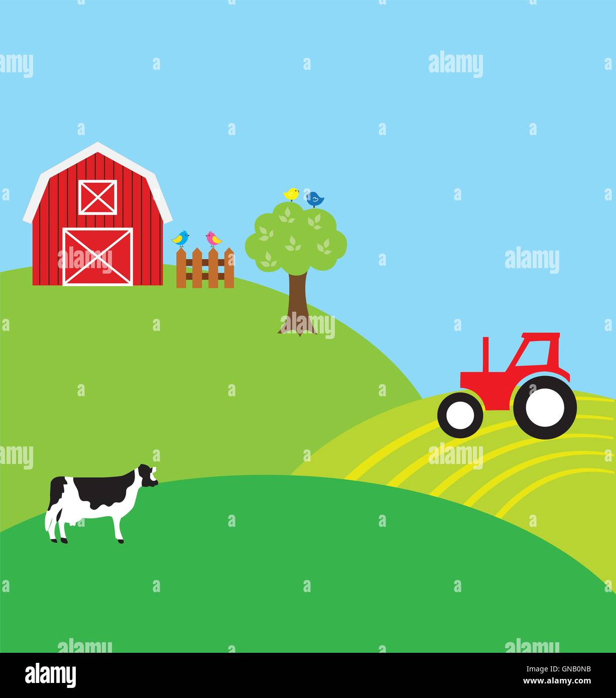 Farm cow milk dairy barn Stock Vector Images - Alamy