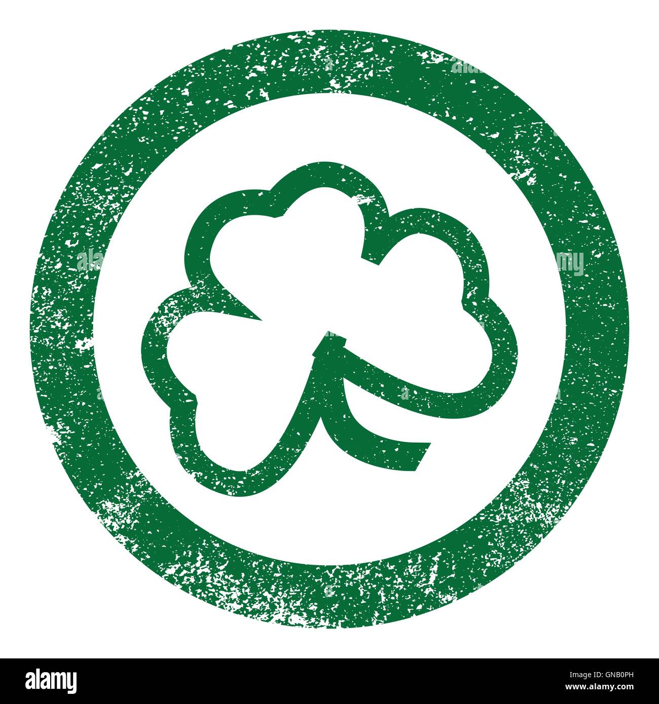 Shamrock Leaf Stamp Stock Vector Image & Art - Alamy